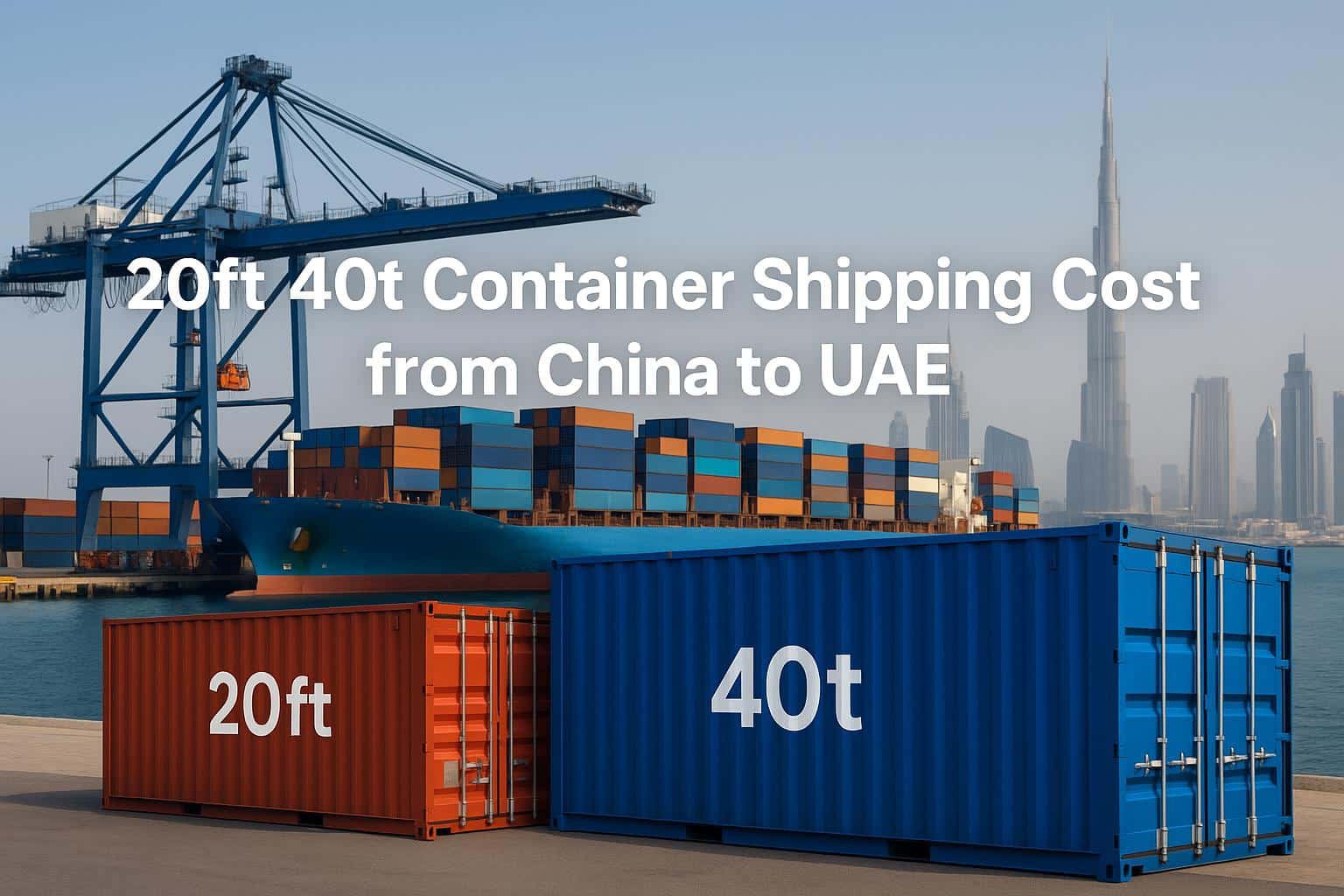 20ft & 40ft Container Shipping Cost from China to UAE (2025 Rates & Guide)