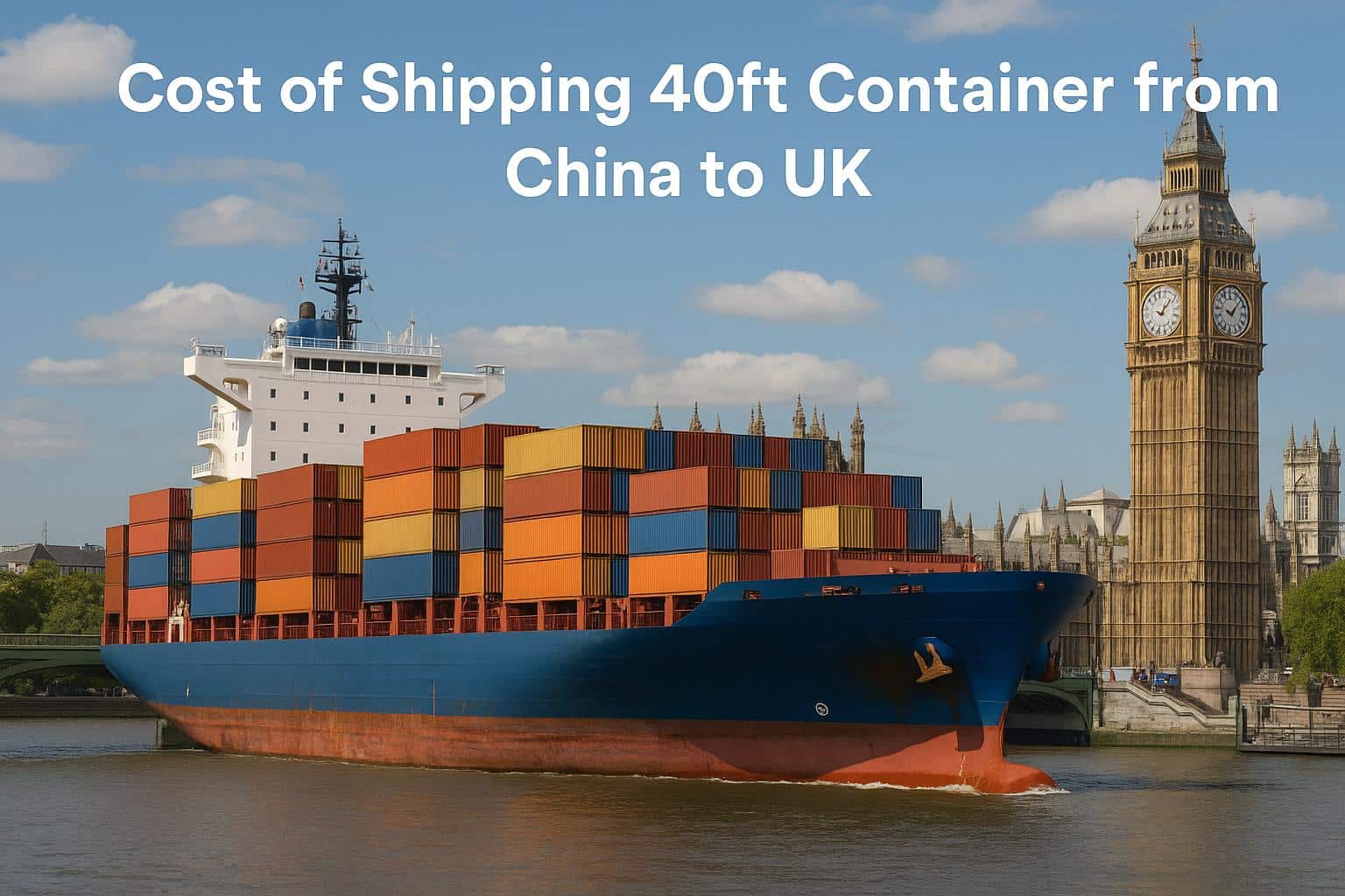 Cost of Shipping 40ft Container from China to UK (2025 Guide)