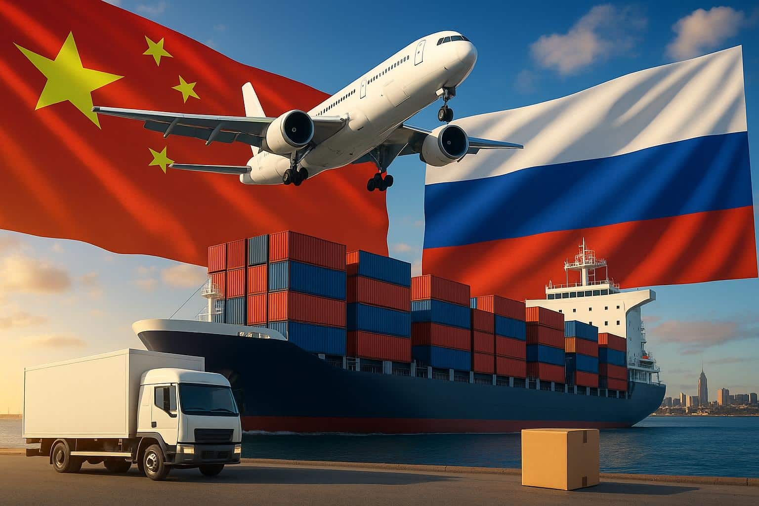 中国到俄罗斯门到门运输（2025年指南）| 空运、铁路、DDP 等