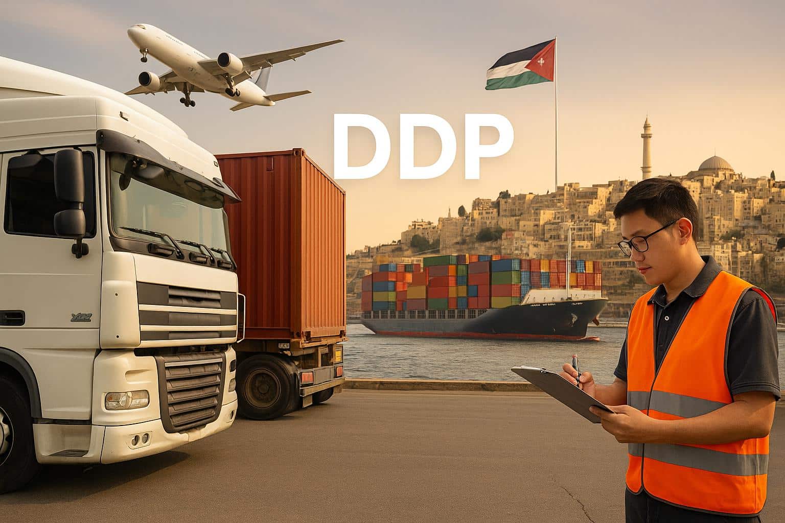 Pagpapadala ng DDP mula sa China patungong Jordan | Door-to-Door Freight at Customs (2025 Guide)