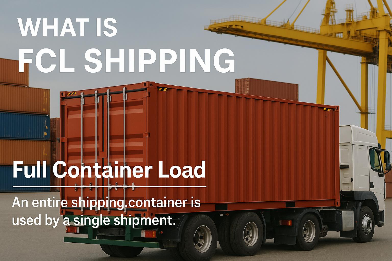 What is FCL Shipping? Full Container Load Shipping Explained