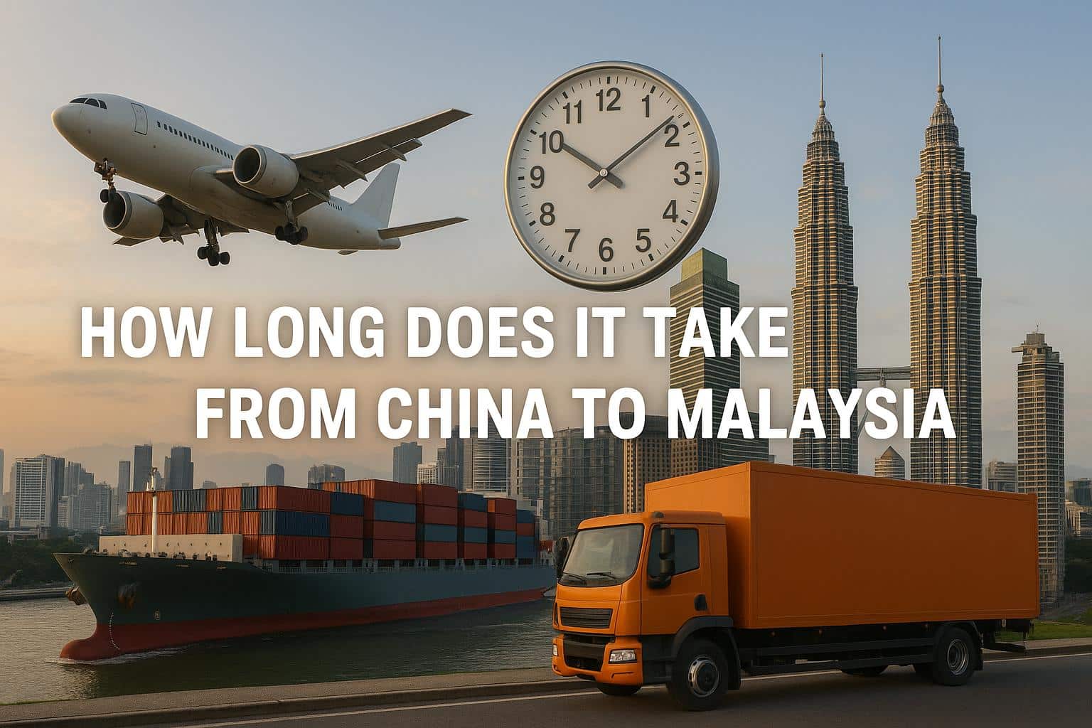 Hvor lang tid tager det at sende fra Kina til Malaysia? Luft-, sø- og ...