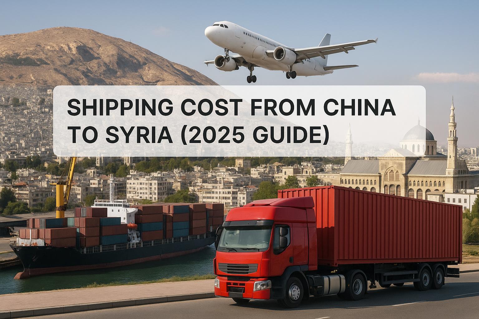 Shipping Cost from China to Syria (2025 Guide) | Air, Sea & DDP Rates ...